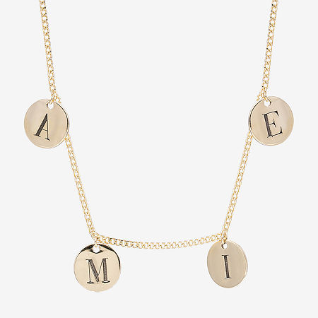 Click here for Womens 14K Gold Over Silver 16 Inch Name Necklace... prices