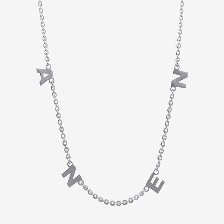 Click here for Womens Sterling Silver 16 Inch Name Necklace  One... prices