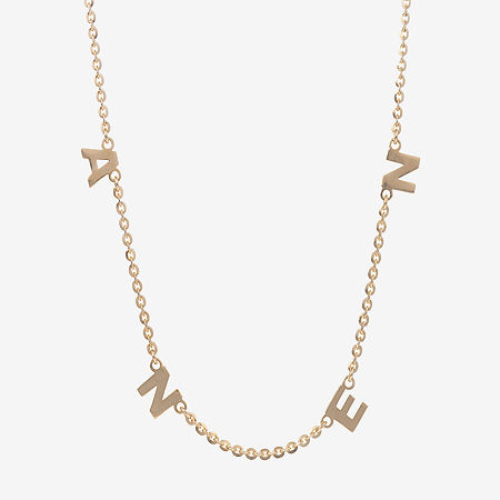 Click here for Womens 14K Gold Over Silver 16 Inch Name Necklace... prices