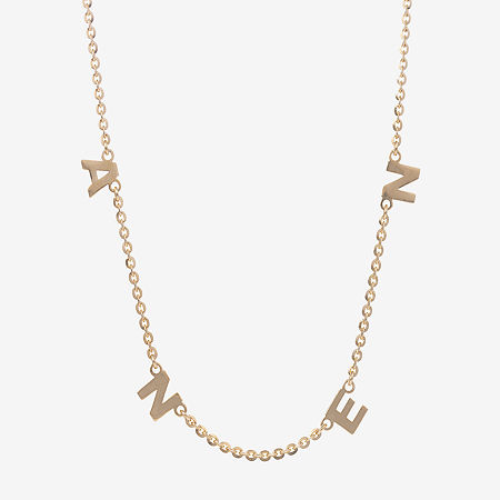 Click here for Womens 14K Gold Over Silver 18 Inch Name Necklace... prices