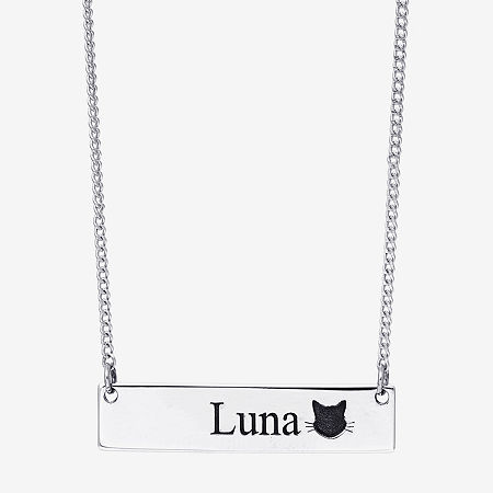 Click here for Womens Sterling Silver 16 Inch Name Necklace  One... prices
