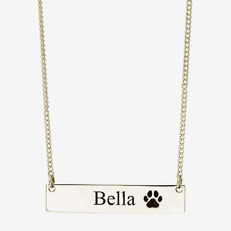 Click here for Womens 14K Gold Over Silver 16 Inch Name Necklace... prices