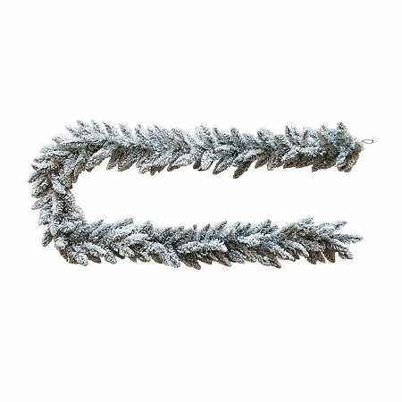 Click here for Kurt Adler 9-Foot Flocked Snow Pine Garland  One S... prices