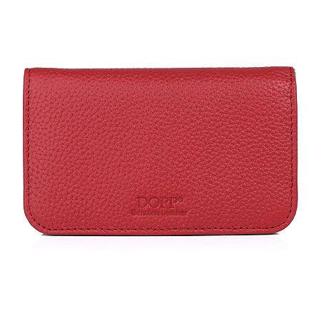 Dopp Womens Pik-Me-Up Snap Card Case Wallet - Red