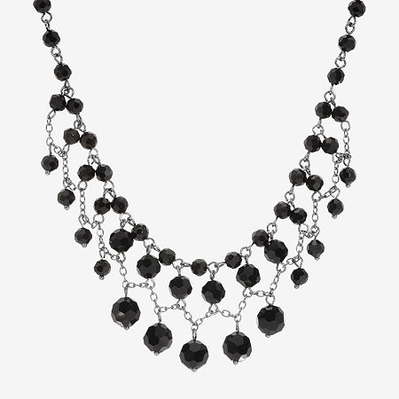 Click here for 1928 Black Beaded Womens 16 Inch Beaded Necklace... prices