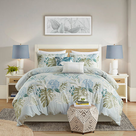 Harbor House Kiawah Island Cotton 5-Pc. Duvet Cover Set  King/California King - Blue