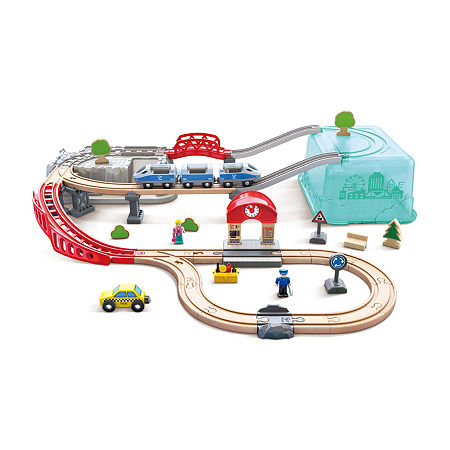 Click here for Hape Wooden Train Bucket Set: City Train Interacti... prices