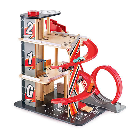 Click here for Hape Gearhead Stunt Garage Interactive Toy  One Si... prices
