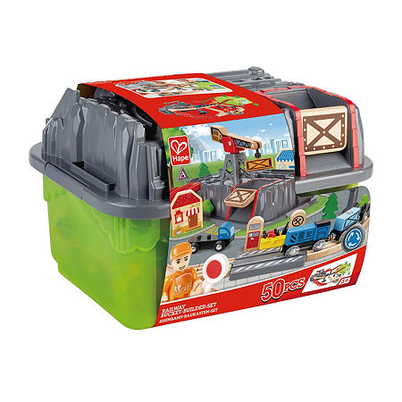 Click here for Hape Bucket Builder Set: Railway Building Set 50-p... prices