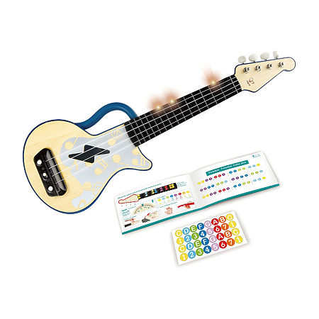 Click here for Hape Learn with Lights Blue Electronic Ukulele - M... prices