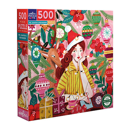 Click here for Eeboo Ms. Santa Reindeer 500-pc. Puzzle  One Size prices