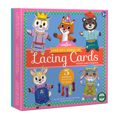 Eeboo Lacing Cards Woodland Friends Discovery Toy - JCPenney