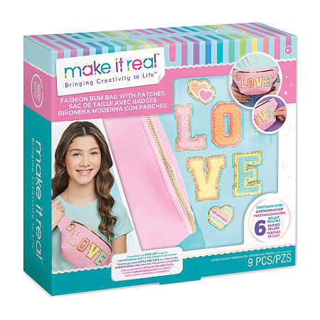 Click here for Make It Real Fashion Bum Bag W Patches 9-pc. Fashi... prices