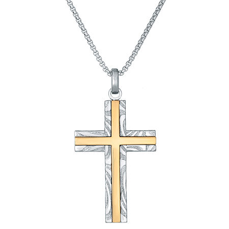 Click here for Mens Cross 24 Inch Pendant Necklace  One Size prices