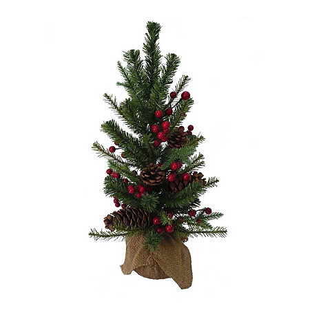Click here for Kurt S. Adler 18in. PVC Tree w/ Red Berry  Pinecon... prices