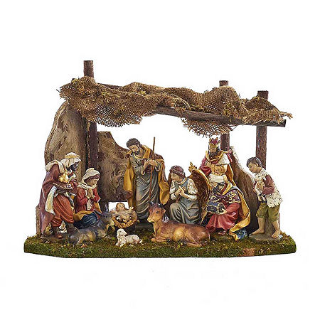 Click here for Kurt Adler Nativity Set with 11 Figures and Stable... prices