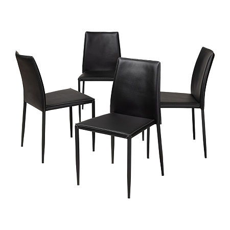 Click here for Pascha 4-pc. Dining Chair  One Size  Black prices