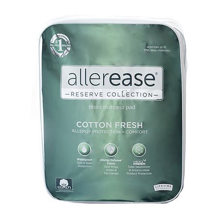 Click here for Allerease Cotton Fresh Mattress Pad  One Size  Whi... prices