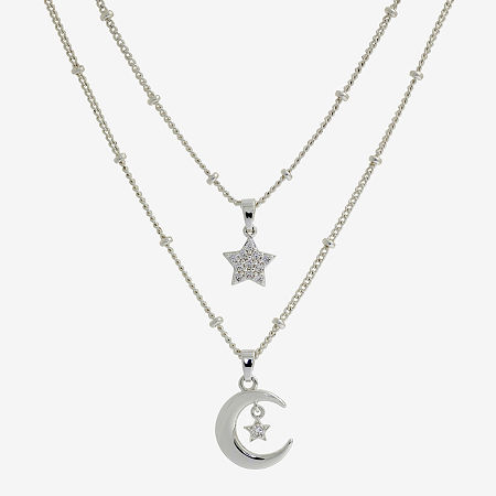 Click here for Sparkle Allure Womens Cubic Zirconia Star 2-pc. Ne... prices