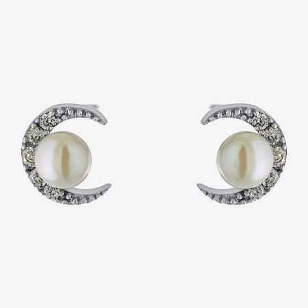 Click here for Silver Treasures White Simulated Pearl Sterling Si... prices