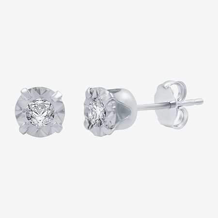 Click here for 1/5 CT. T.W .Natural Diamond 10K White Gold Stud E... prices