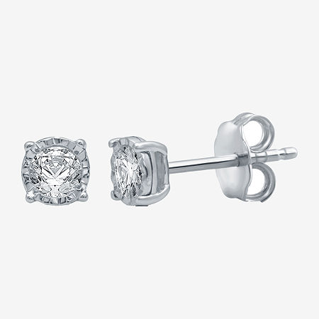 Click here for 1/5 CT. T.W. Natural Diamond Stud Earrings in 10K... prices