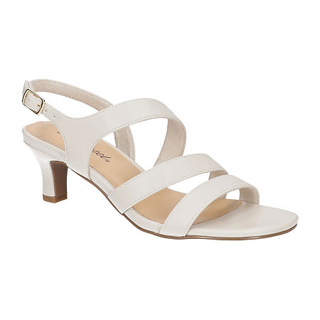 Click here for Easy Street Womens Como Heeled Sandals  7 Wide  Wh... prices
