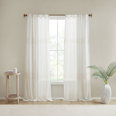 Click here for Madison Park Calista Rod Pocket Back Tab Sheer Set... prices