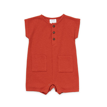 Click here for Okie Dokie Baby Boys Waffle Short Sleeve Romper  6... prices