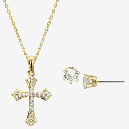 Click here for Sparkle Allure Womens Cubic Zirconia 14K Gold Over... prices