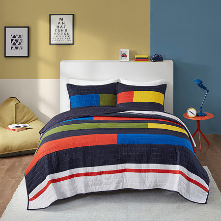 Click here for Intelligent Design Morris Stripe Printed 2 Piece Q... prices