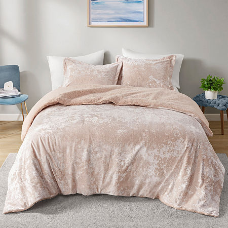 Intelligent Design Mira Reversible 3-Pc. Comforter Set  Full/Queen - Blush