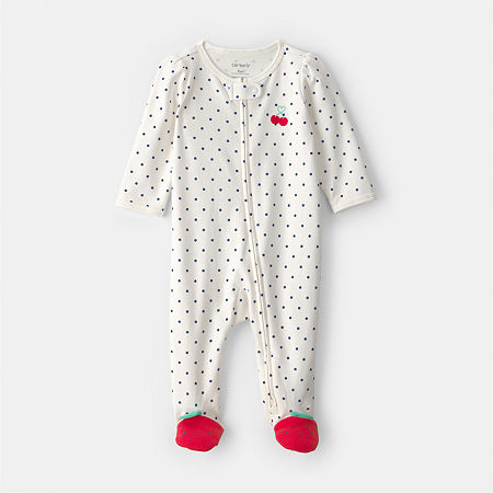 Click here for Carters Baby Girls Cherry 2-Way Zip Sleep & Play P... prices