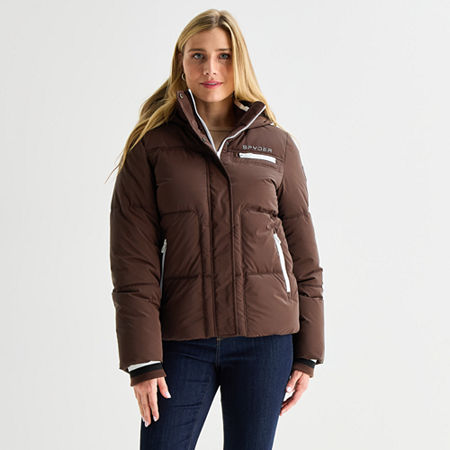 Click here for Spyder Womens Hooded Midweight Puffer Jacket  Medi... prices