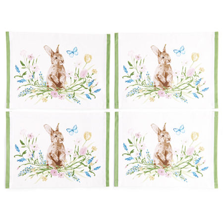 Click here for Layerings Bunny 4-pc. Placemat  One Size  Multiple... prices