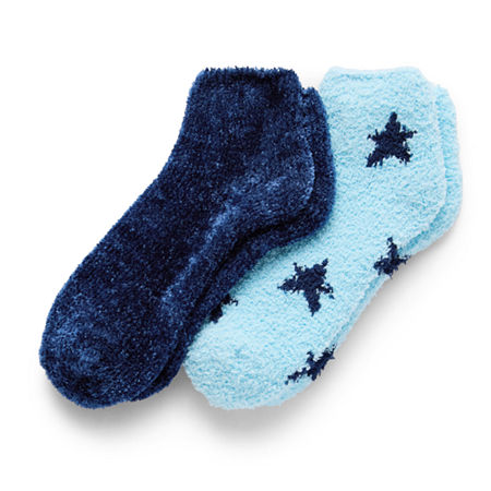 Click here for Mixit Cozy Womens 2 Pair Low Cut Socks  4-10  Blue prices