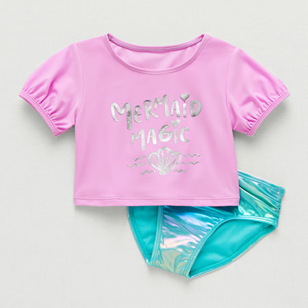 Click here for Okie Dokie Toddler Girls 2-pc. Rash Guard Set  4t... prices