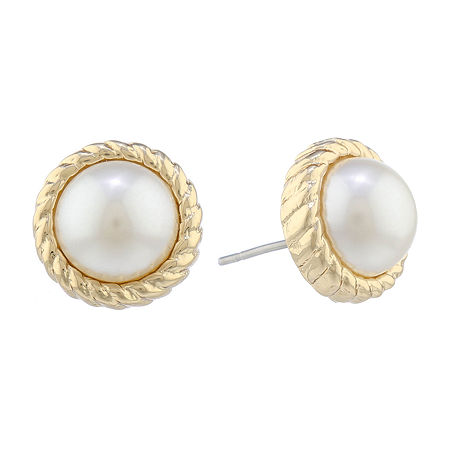 Click here for Monet Jewelry Simulated Pearl 14mm Stud Earrings... prices