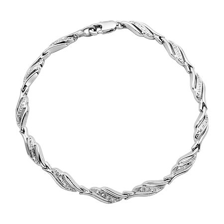 Click here for Silver Reflections Diamond Accent 7 1/4 Inch Link... prices