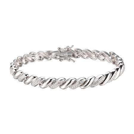 Click here for Womens Natural White Diamond Accent Pure Silver Ov... prices