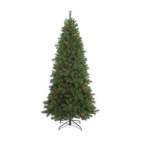 Click here for Kurt Adler 7.5-Foot Slim Pre-Lit Multi-Color Burli... prices