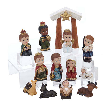 Click here for Kurt Adler 1.6-4.5 Childrens Nativity 13-Piece Set... prices