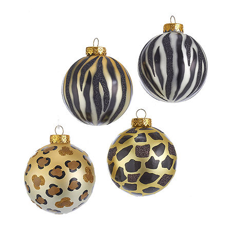 Click here for Kurt Adler 80MM Gold Silver and Black Animal Glass... prices