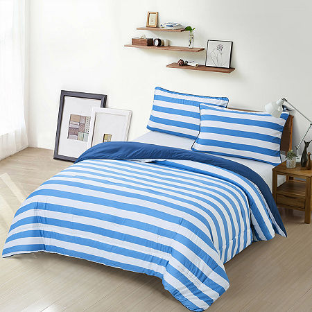Click here for Chaps Cabana Stripe Midweight Comforter Set  One S... prices