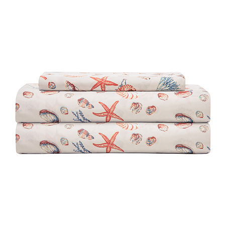 Click here for Beatrice Home Fashions Coastal Print Sheet Set  On... prices