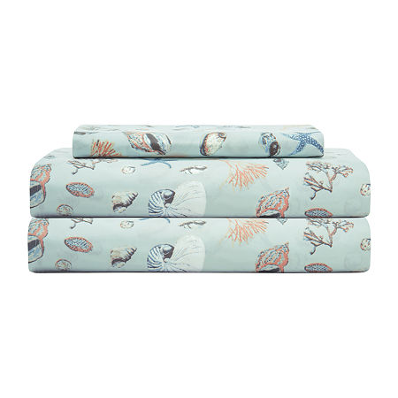 Click here for Beatrice Home Fashions Coastal Print Sheet Set  On... prices