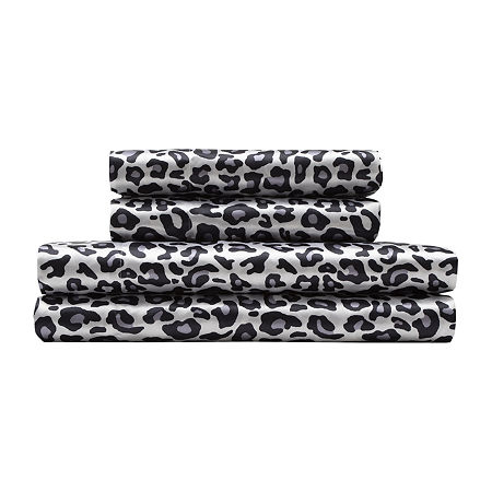 Click here for Beatrice Home Fashions Luxurious Leopard Satin 4-P... prices