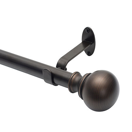 Click here for Elrene Cordelia Single Curtain Rod w/ Globe Ball F... prices