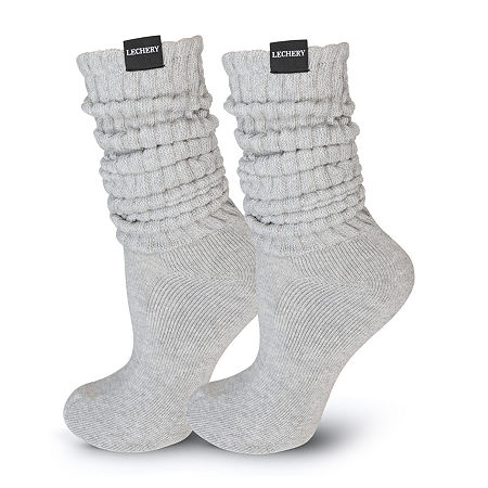 Click here for Lechery Womens Scrunch Slouchy Woven Tab Socks - G... prices