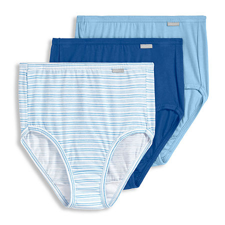 Jockey Elance 3 Pack Brief Panty - 1484  6  Blue